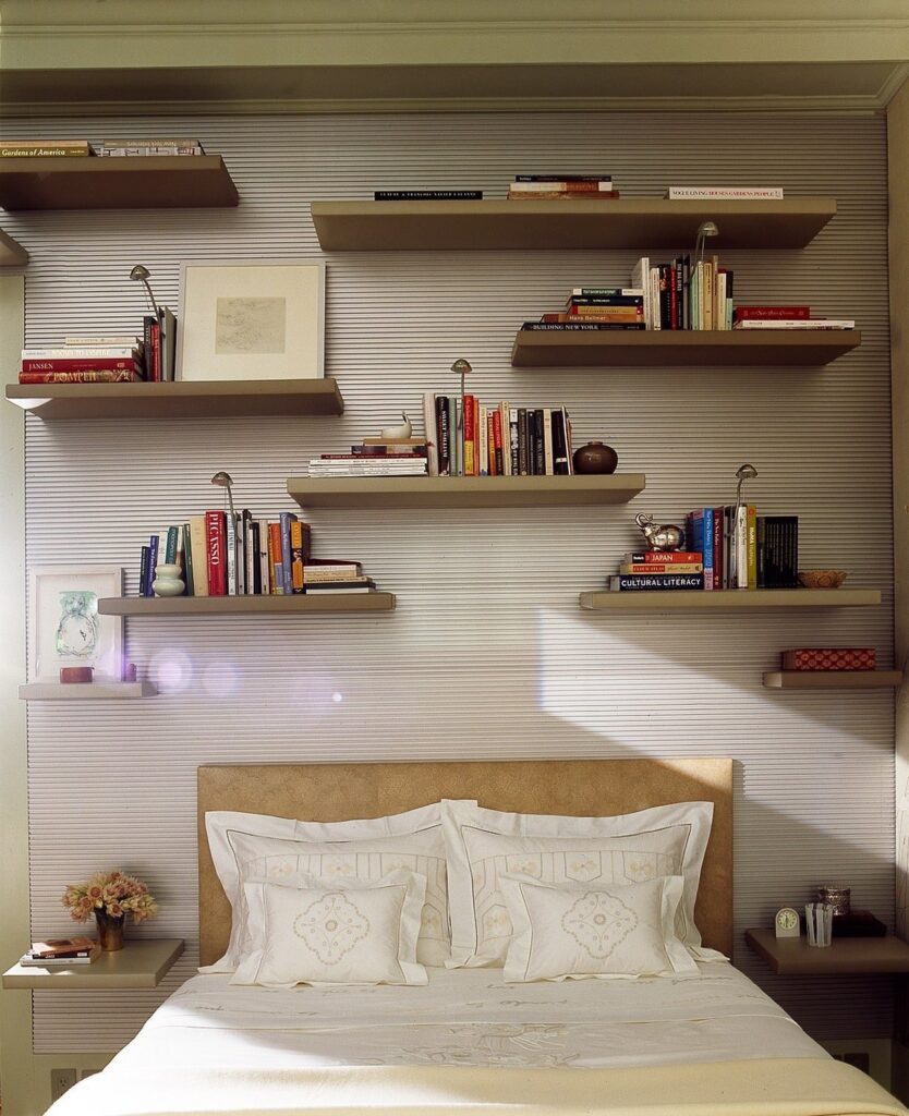 25 Bedroom Wall Shelf Ideas for Organizing and Styling Your Space ...