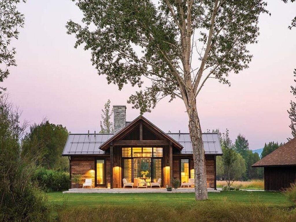 26 Cabin Exterior Concepts to Perfect Rustic Modern Living - Homa Decor