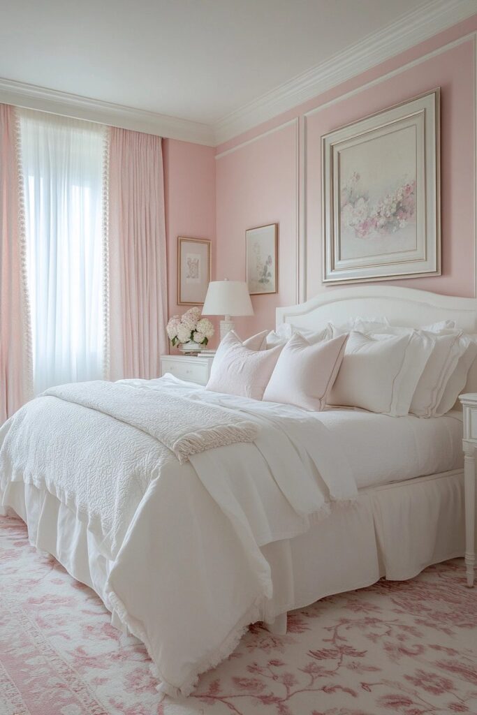 29 Charming Pink and White Bedroom Ideas for a Soft, Dreamy Look - Homa ...
