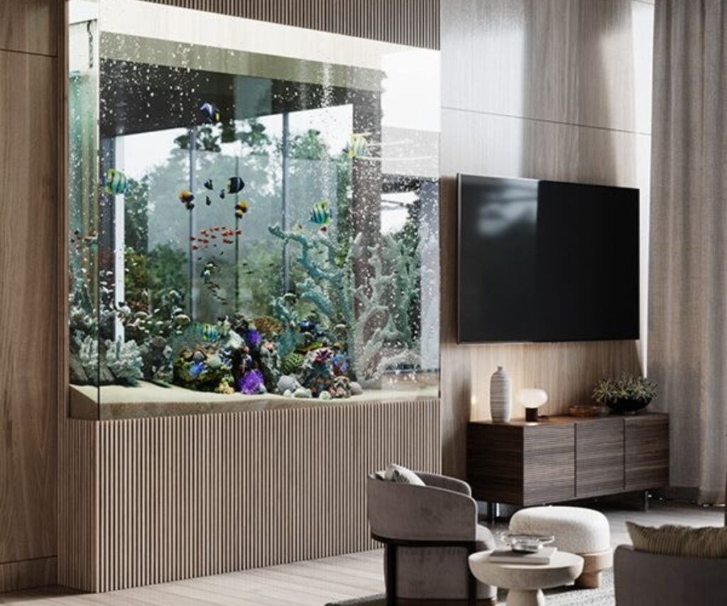 23 Living Room Fish Tank Concepts for a Modern Aquatic Twist - Homa Decor