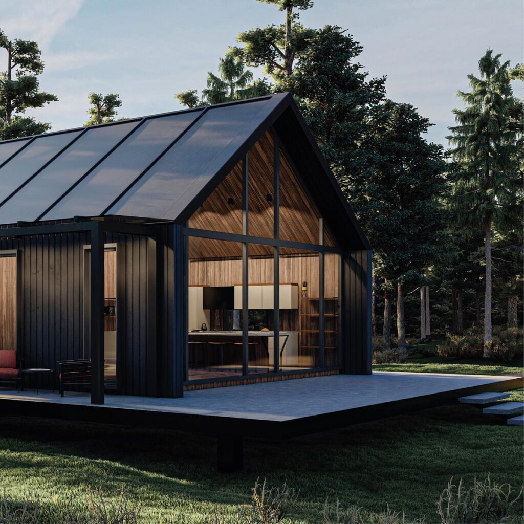 26 Cabin Exterior Concepts to Perfect Rustic Modern Living - Homa Decor