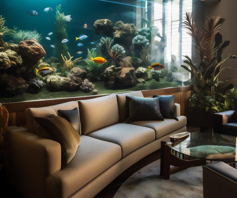 23 Living Room Fish Tank Concepts for a Modern Aquatic Twist - Homa Decor