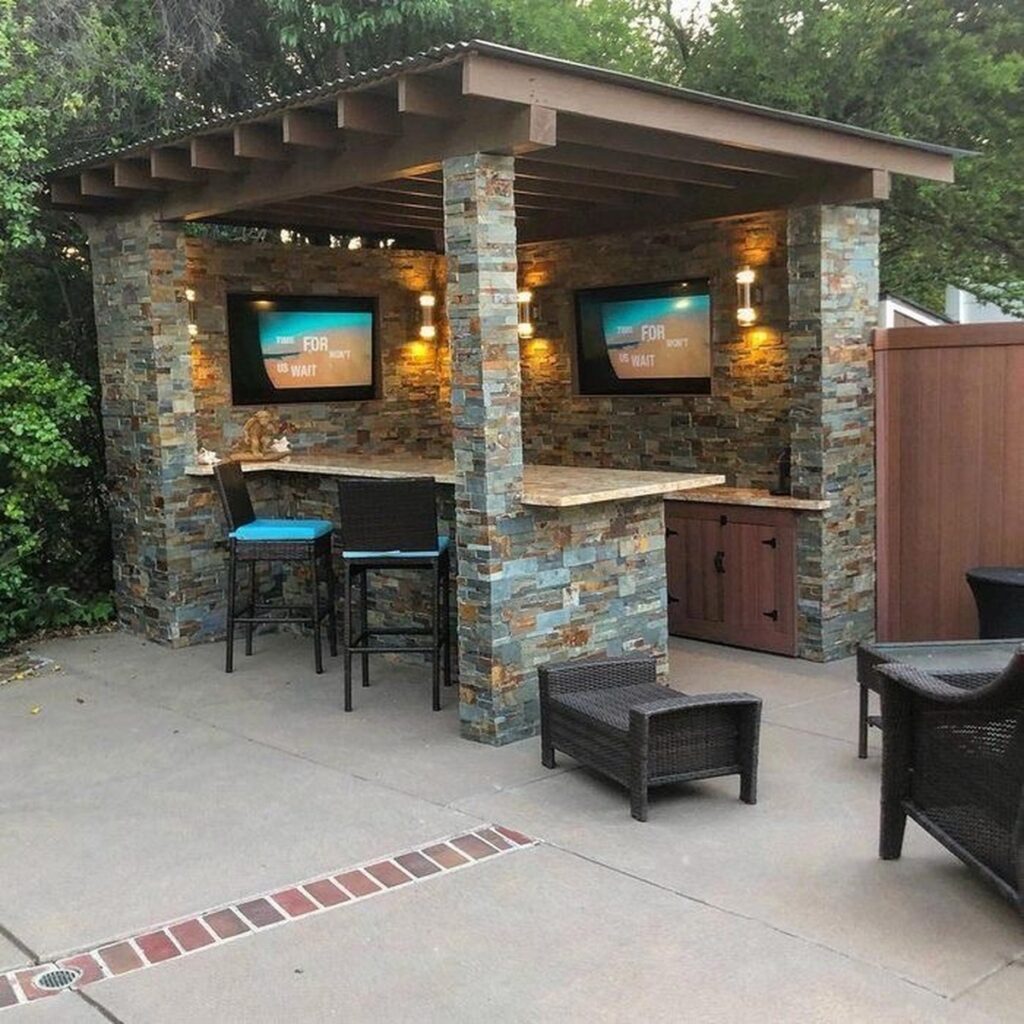 25 Outdoor Patio Bar Ideas to Transform Your Backyard - Homa Decor