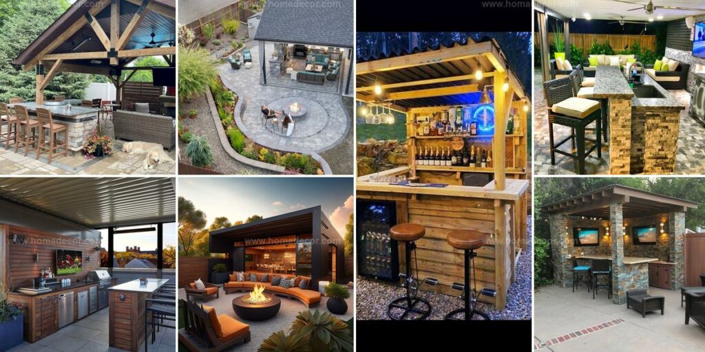 25 Outdoor Patio Bar Ideas to Transform Your Backyard - Homa Decor